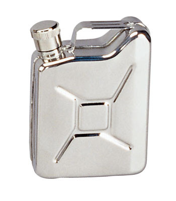Stainless Steel Jerry Can Flask - 6 oz.