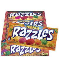 Razzles Tropical 1.4 Ounce 24 Count - Mad Al Candy
