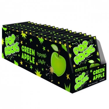 Pop Rocks Green Apple 0.33 Ounce 24 Count - Mad Al Candy