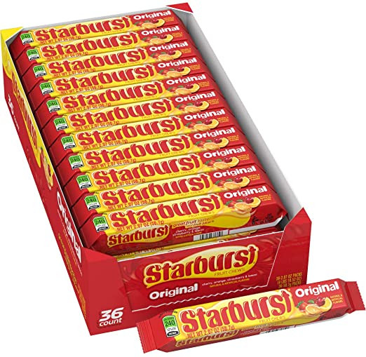 Starburst Original Count Good 2.07 Ounce 36 Count - Mad Al Candy