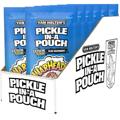 Pickle Warheads Blue Raspberry 12ct - Mad Al Candy