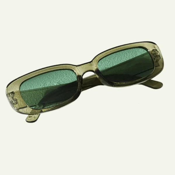 Retro Slim Rectangle Sunglasses