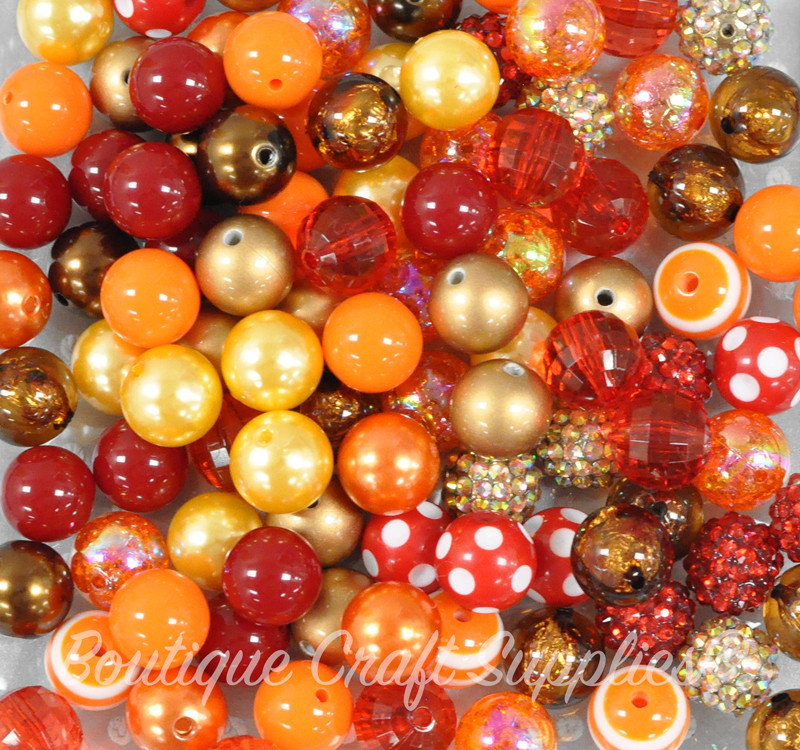 16mm bubblegum bead mixes and necklace kits