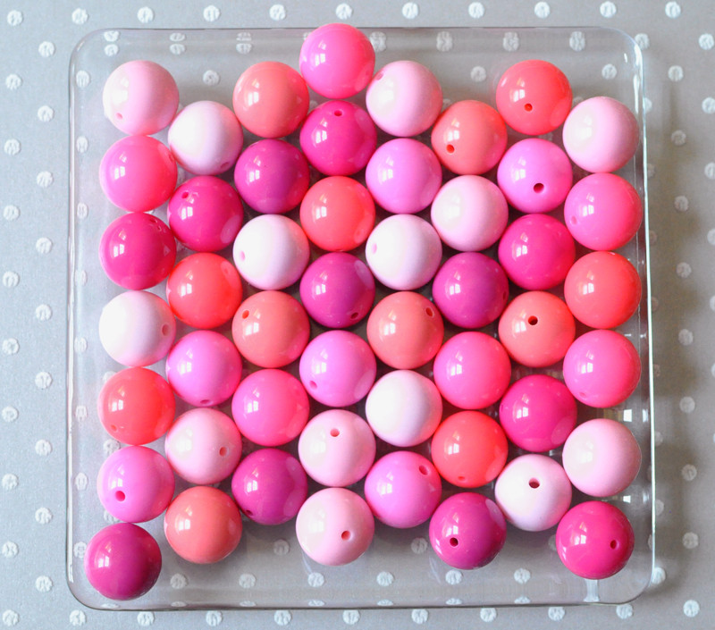 Awesome solids Jumbo variety mix of chunky bubblegum beads