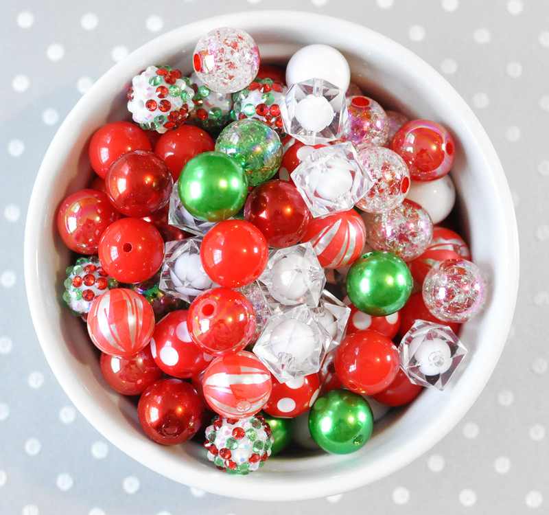 16mm bubblegum bead mixes and necklace kits