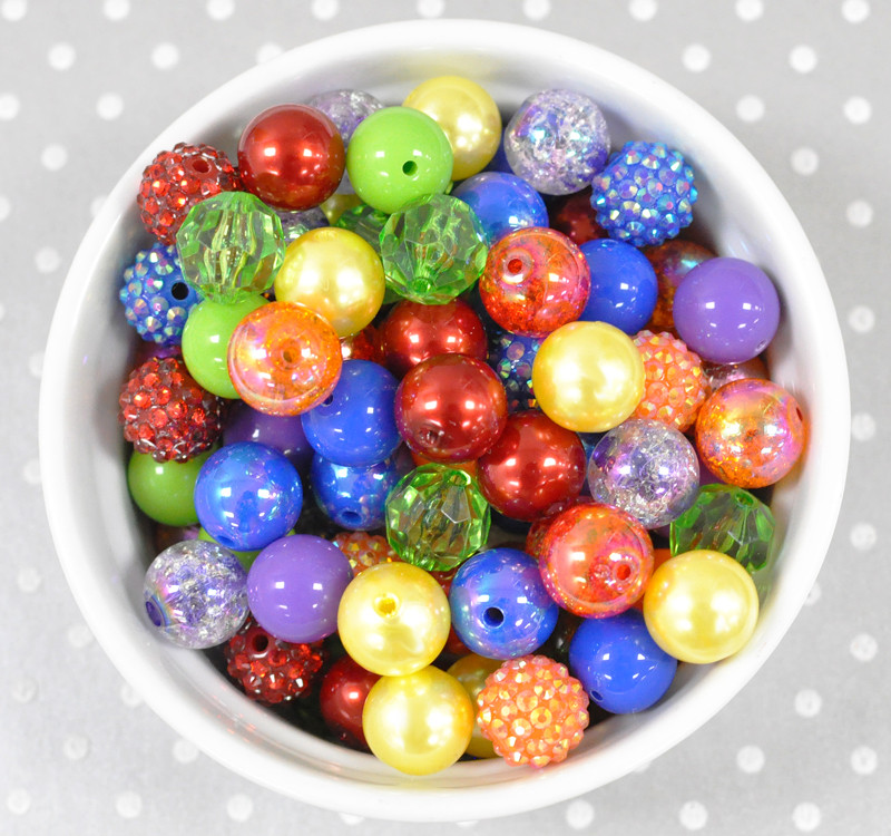 Bubblegum Bead Sizes & Stringing Material - Boutique Craft Supplies