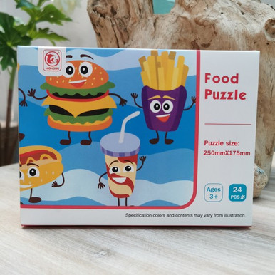 Educational Food Jigsaw Puzzle - 24Pcs