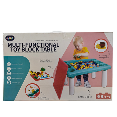 Multi-Functional Toy Block Table - 300 Pieces