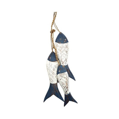 Blue 3 x Fish On String - The Loving Home