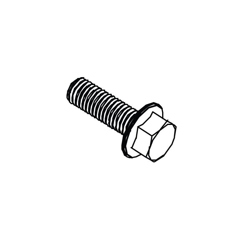 Screw, Flanged, Hex Head, M8 x 1.25mm