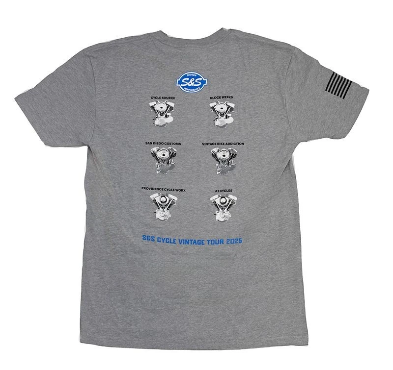 S&S Cycle® Vintage Tour Autograph T-Shirt