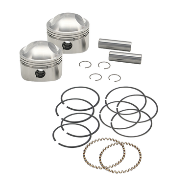 S&S® Forged Stock Bore Stroker Pistons For 1936-'84 HD® OHV Engines - 3 ...