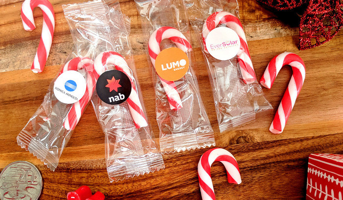 Blue Night Personalised Mini Candy Canes