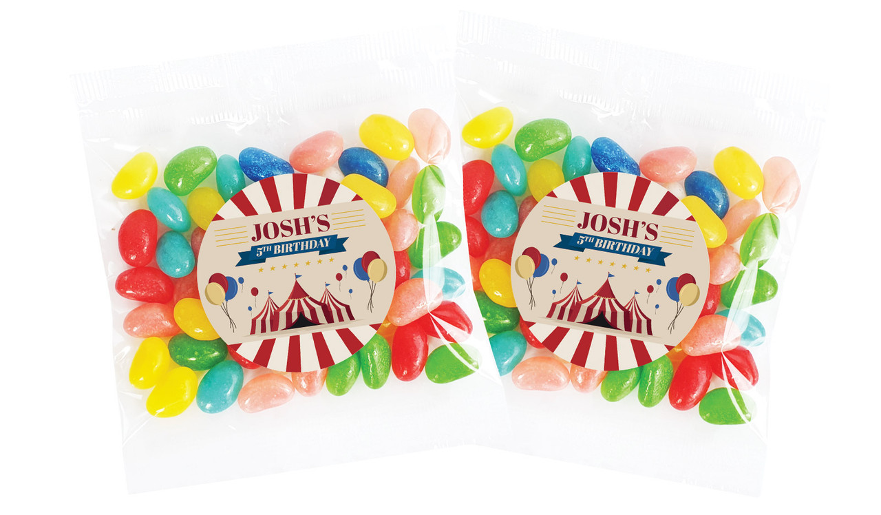 Retro Circus Personalised Lolly Bag Favour - Australia's #1 Kids Party ...