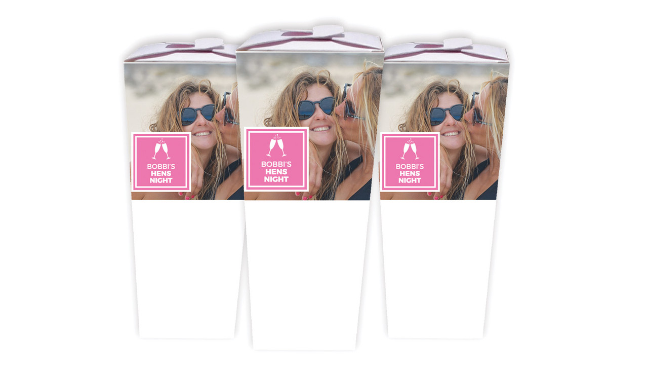 A Photo With Right Box Hens Night Personalised Chocaboxes