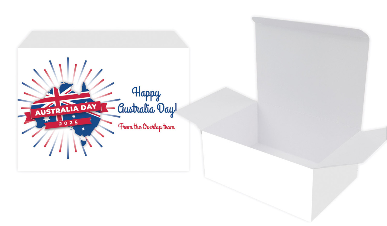 Australia Map Australia Day Personalised Tuck Gift Box