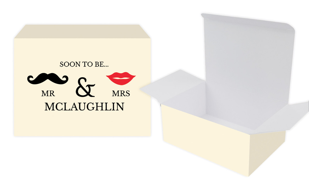 Mr & Mrs Engagement Personalised Tuck Gift Box