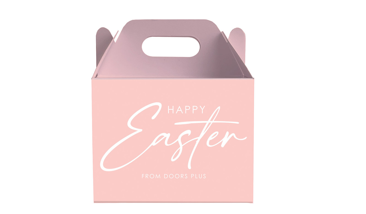 Pretty Pink Personalised Easter Gable Favour Box