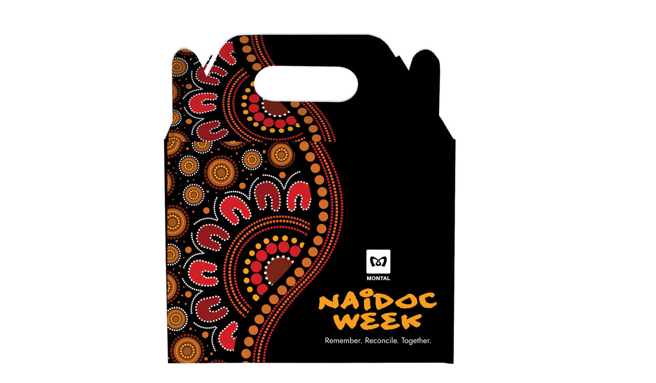 Earth Colours National NAIDOC Week Personalised Gable Favour Box