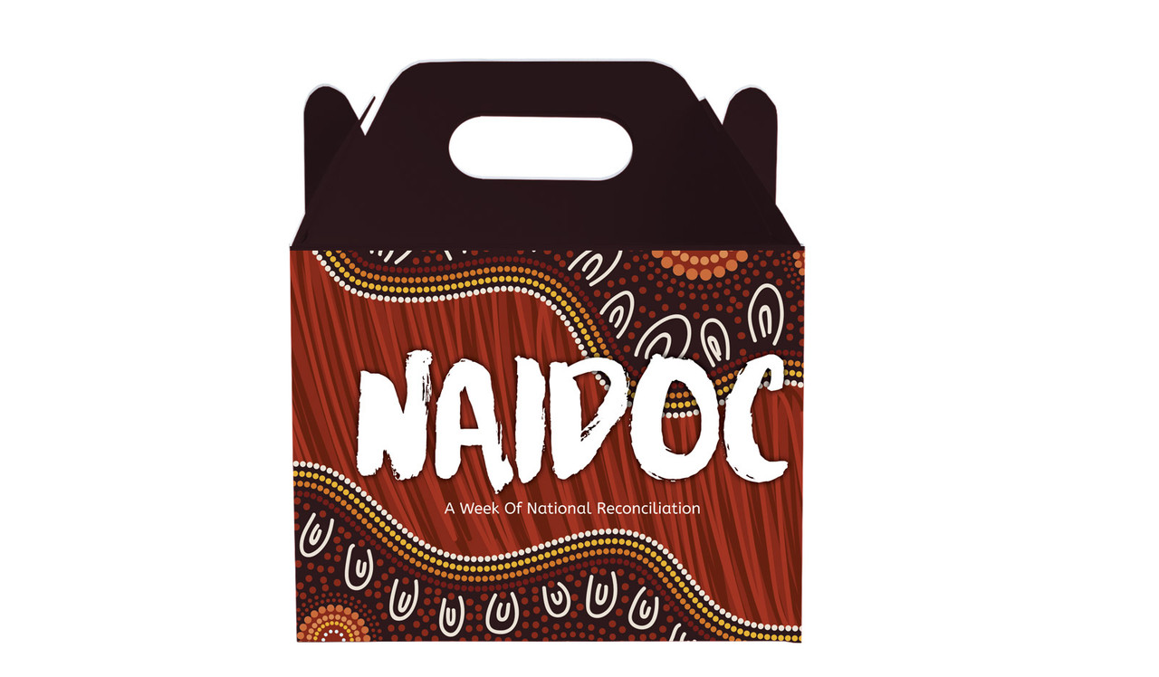 Flowing Indigenous National NAIDOC Week Personalised Gable Favour Box