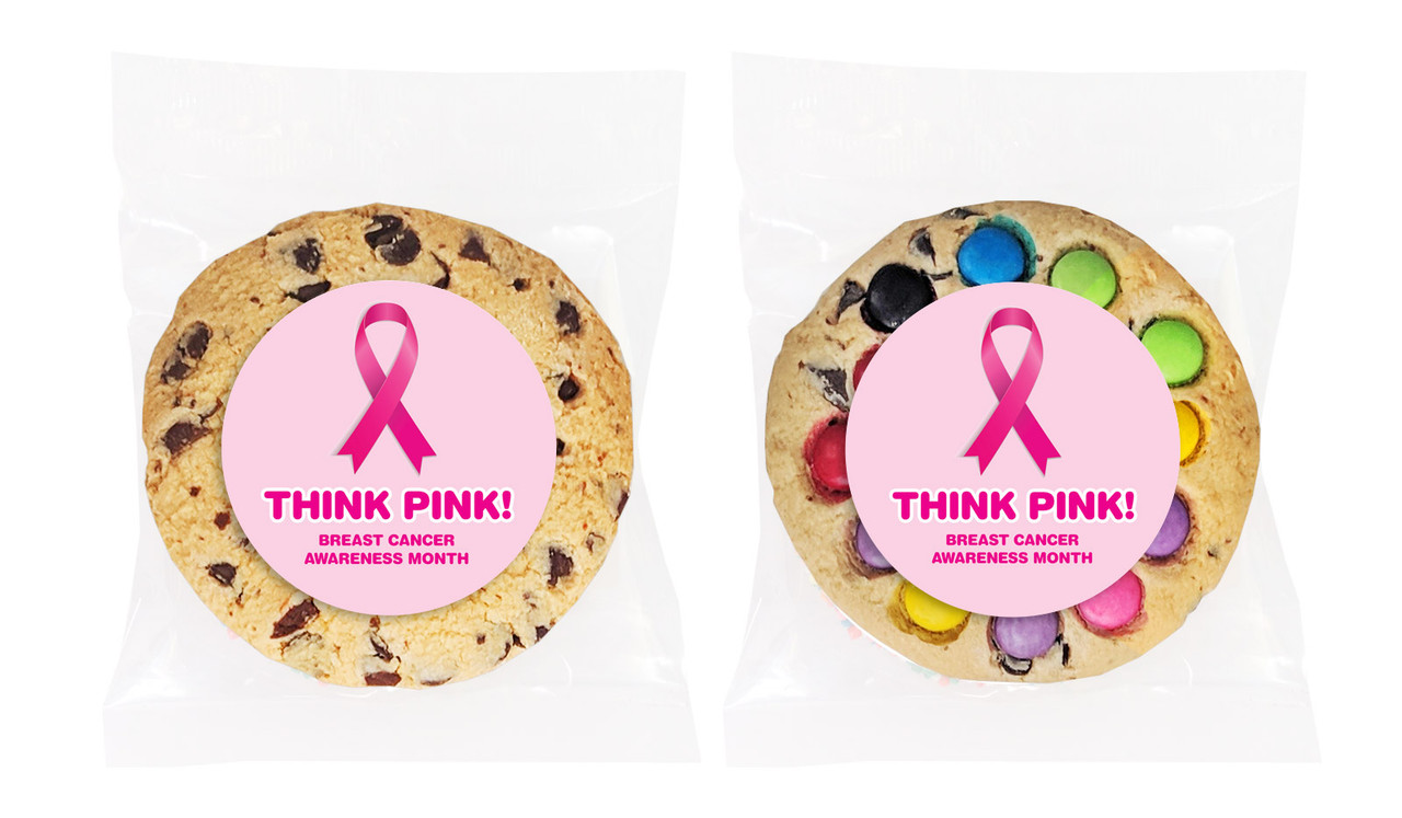 Pink Ribbon Cancer Awareness Custom Cookie