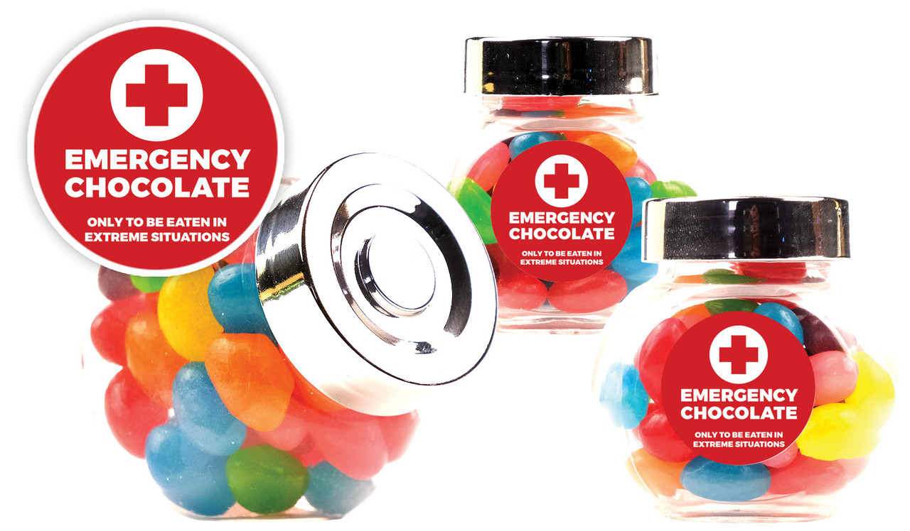 Emergency Chocolates International Nurses Day Personalised Mini Candy Jar