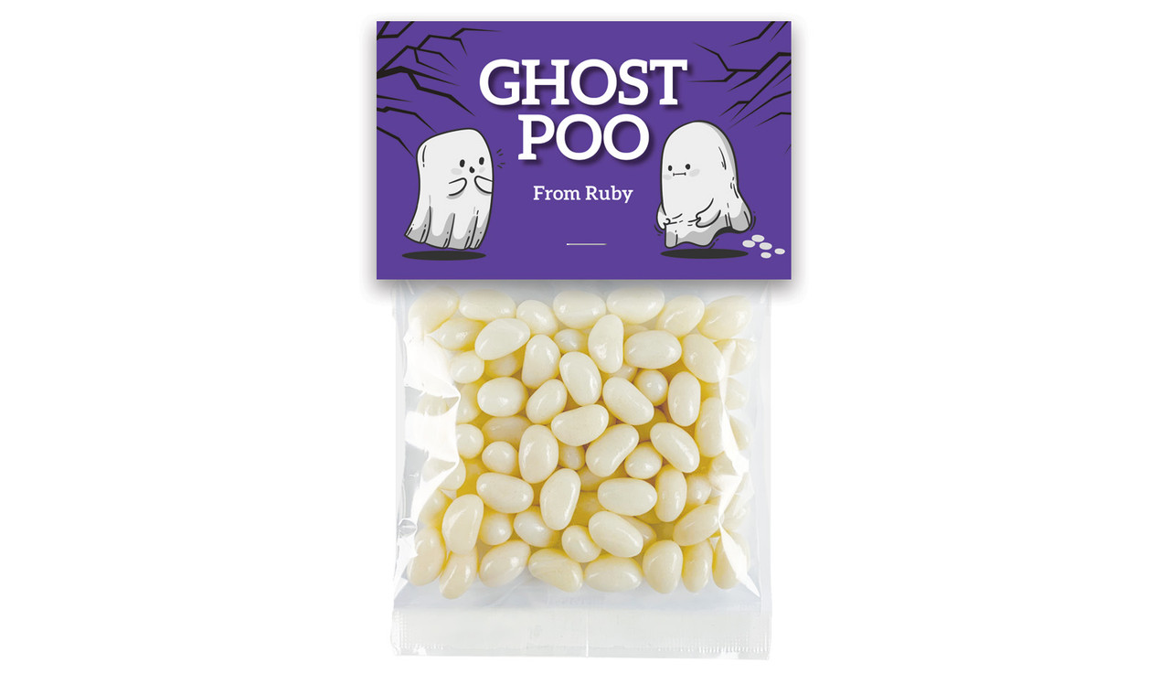 Ghost Poo Personalised Halloween Lolly Bags