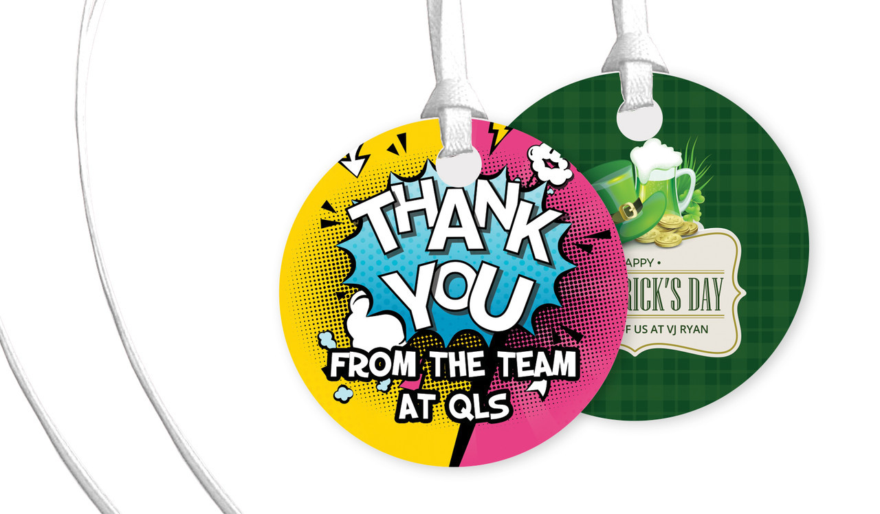 Branded Round Swing Tags (Choice Of Sizes)