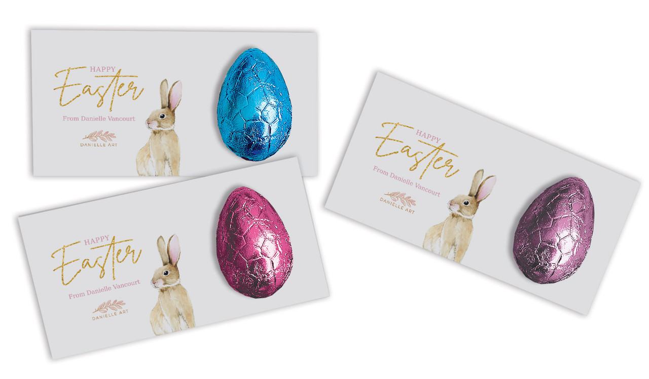 Perfect Bunny Personalised Easter Egg Card