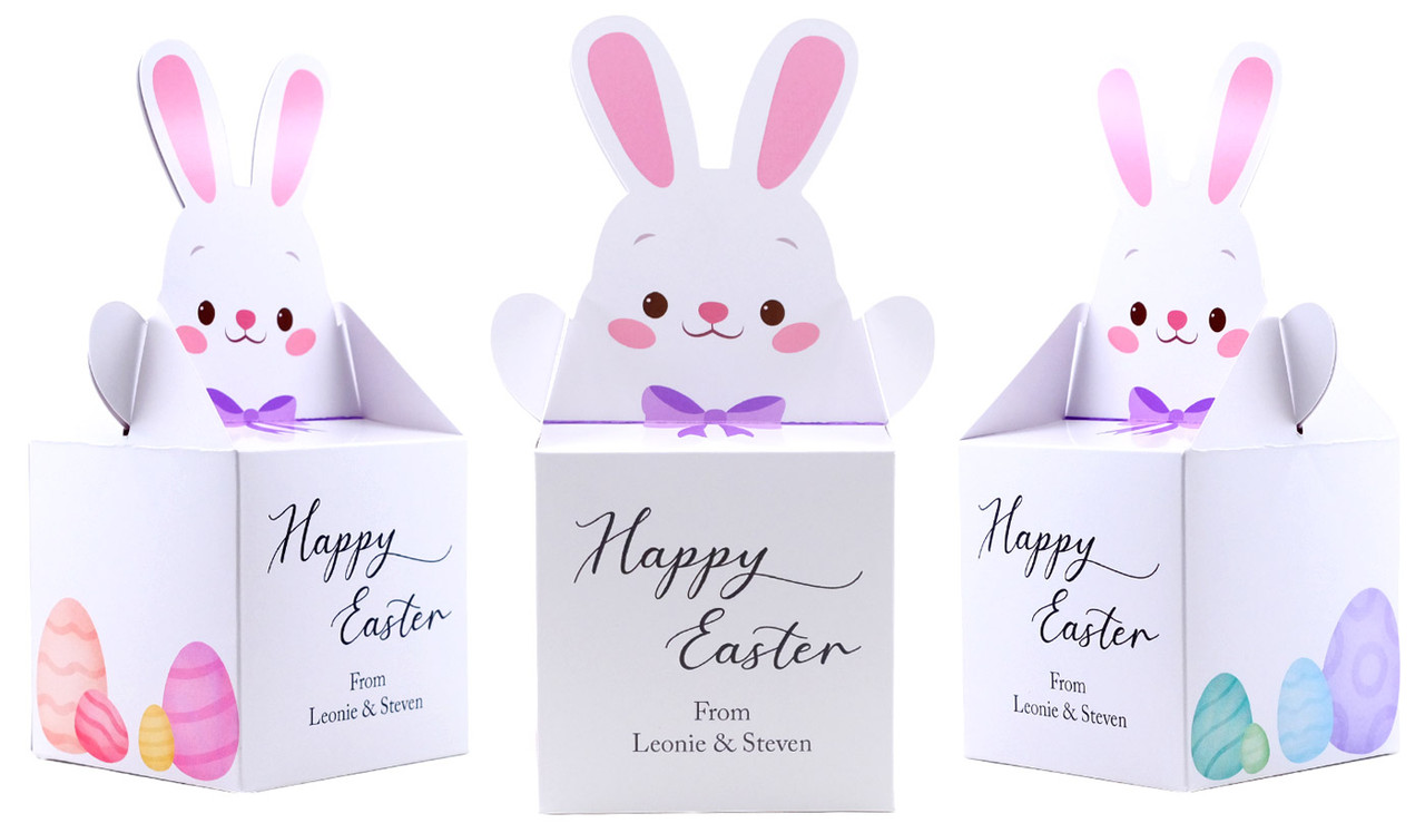 Branded 17cm Easter Bunny Boxes