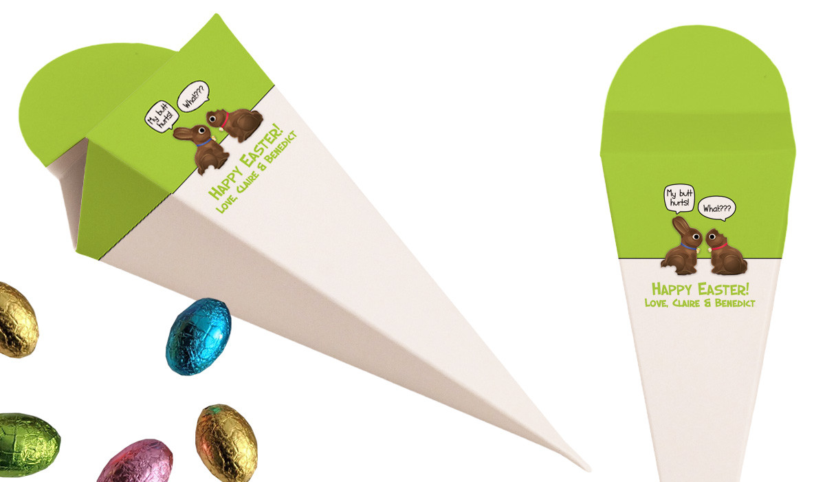 Chocolate Bunnies Easter Carrot Box