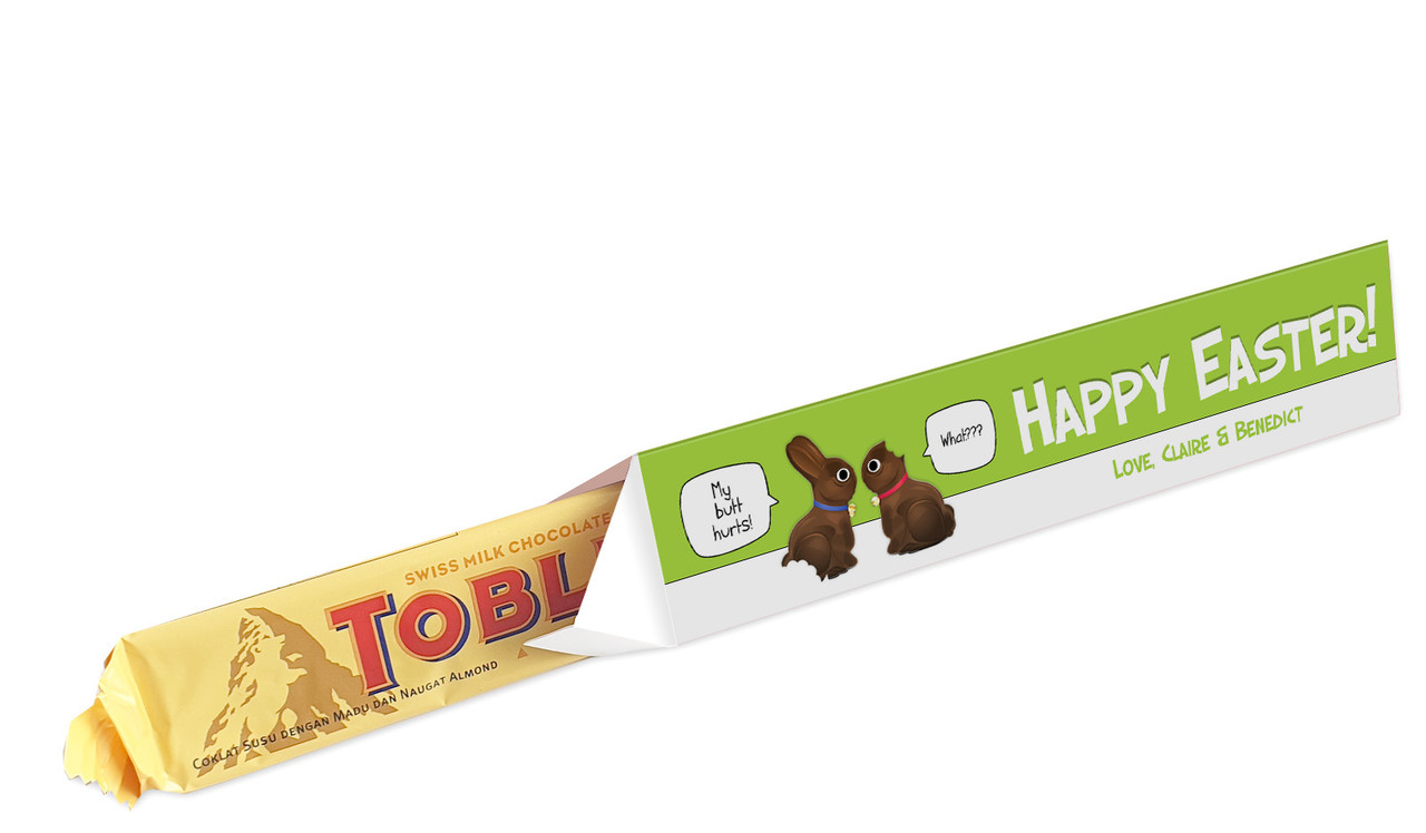 Chocolate Bunnies Easter Toblerone Bar Box