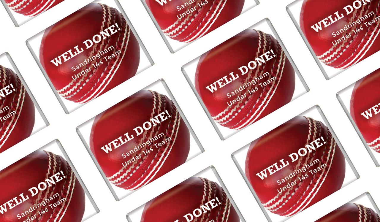 Cricket Ball Custom Mini Chocolates