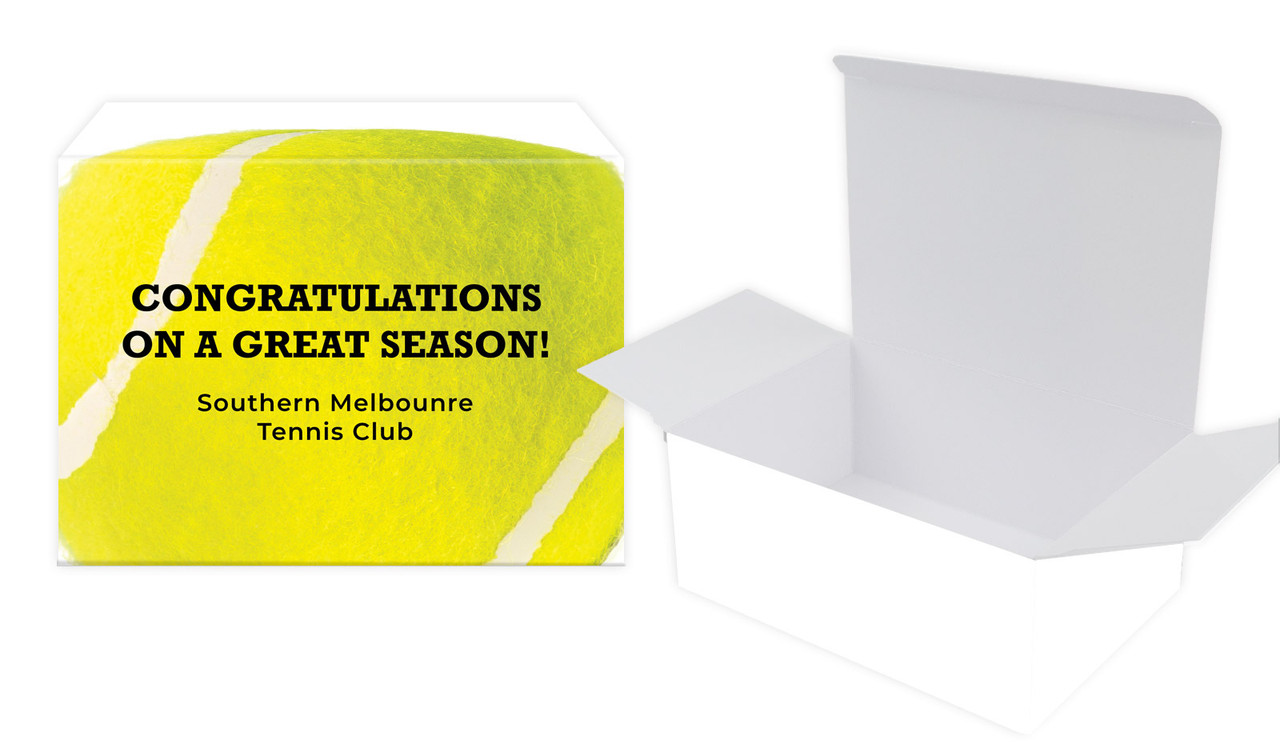 Tennis Ball Personalised Tuck Gift Box