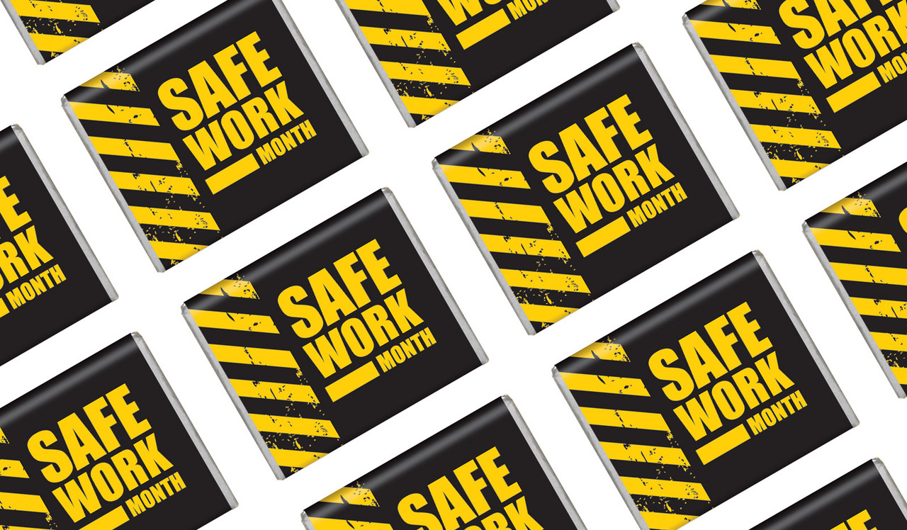 Safe Work Month Personalised Mini Chocolates