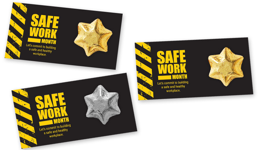 Safe Work Month Heart Card
