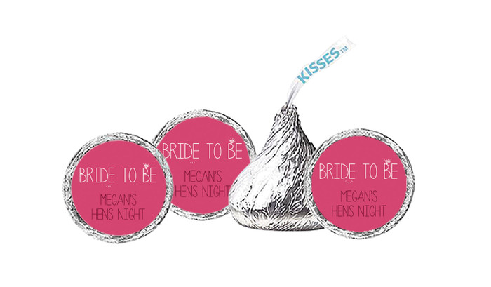 Bride To Be Hens Night Personalised Hersheys Kisses