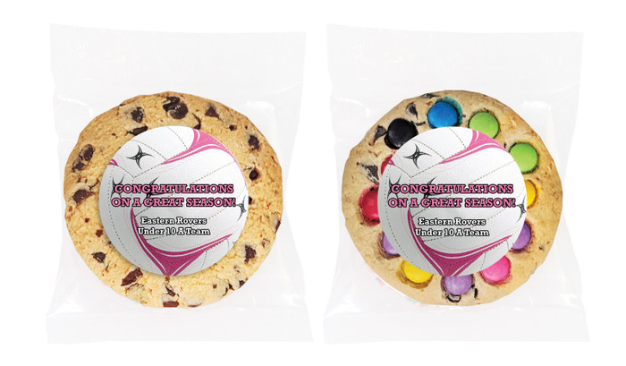 Netball Ball Personalised Cookie