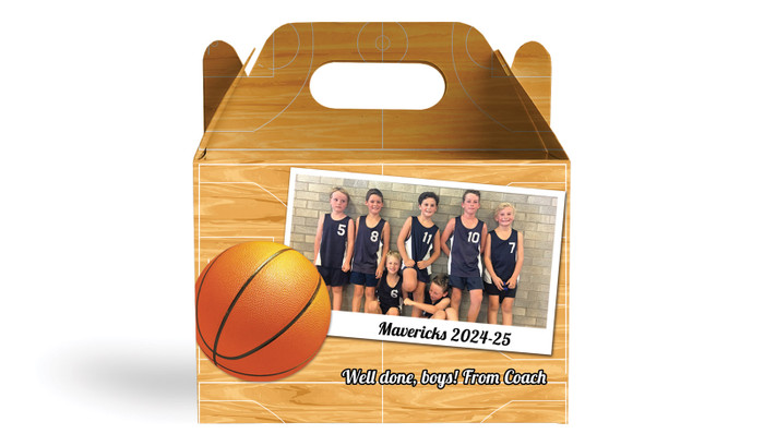 Basketball Photo Personalised Gable Favour Box