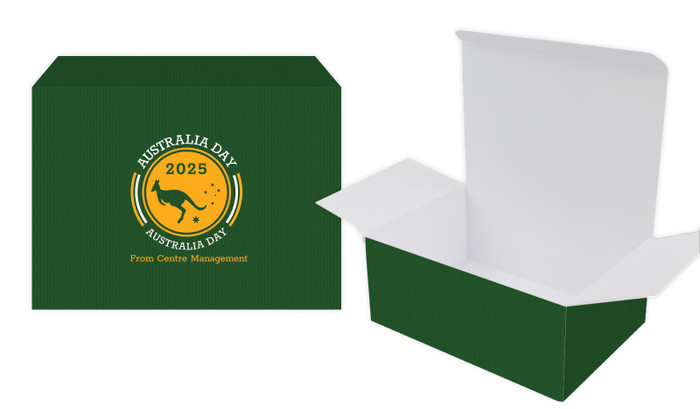 Australia Day Emblem Australia Day Personalised Tuck Gift Box
