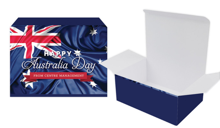 Australian Flag Australia Day Personalised Tuck Gift Box