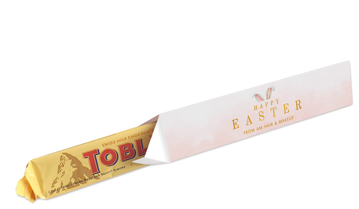Blush Bunny Ears Personalised Easter Toblerone Bar In A Box