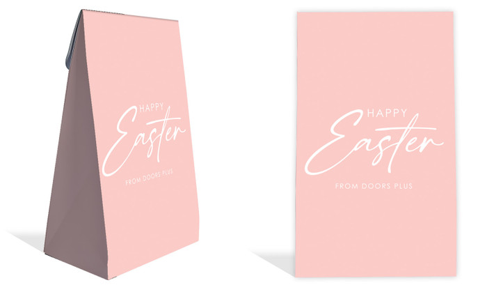 Pretty Pink Personalised Easter Gusset Favour Bag