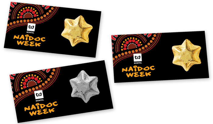 Earth Colours National NAIDOC Week Heart Card