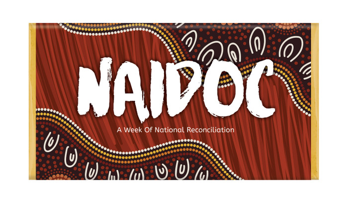 Flowing Indigenous NAIDOC Week Personalised Chocolate Bars