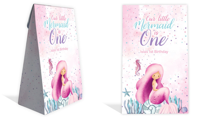 Oneder The Sea Personalised 1st Birthday Party Gusset Favour Bag
