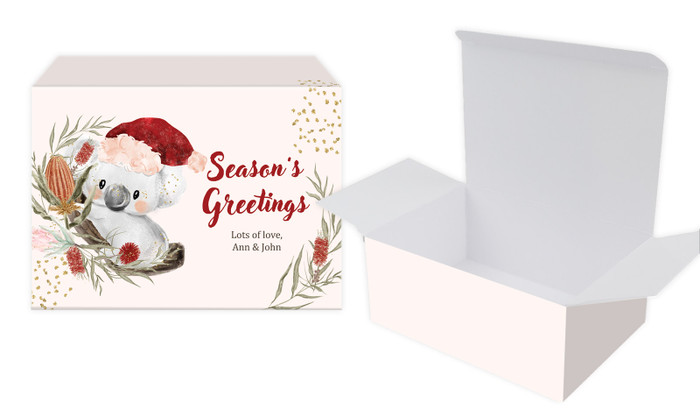 Koala Christmas Personalised Tuck Gift Box