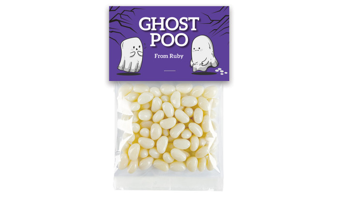 Ghost Poo Personalised Halloween Lolly Bags