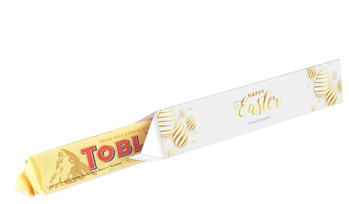 Bright Shiny Eggs Personalised Easter Toblerone Bar In A Box