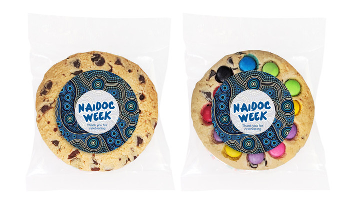 Blue National NAIDOC Week Personalised Cookie